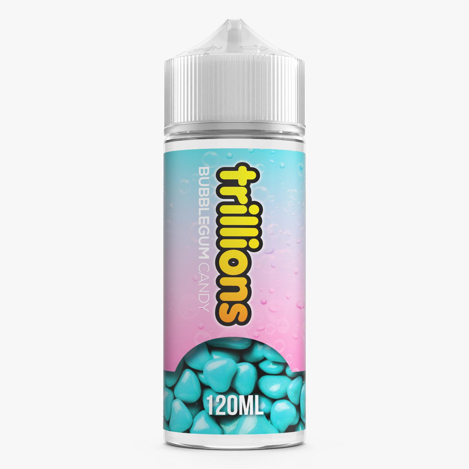 Buy BUBBLEGUM CANDY 100ML E LIQUID BY TRILLIONS - E-Cig Clouds