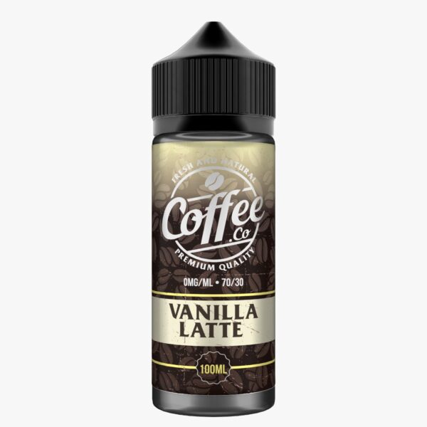 Buy VANILLA LATTE 100ML E LIQUID COFFEE CO Online Shopping - E-Cig Clouds
