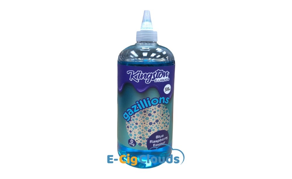 Buy BLUE RASPBERRY GAZILLIONS 500ML E-LIQUID BY KINGSTON - E-Cig Clouds