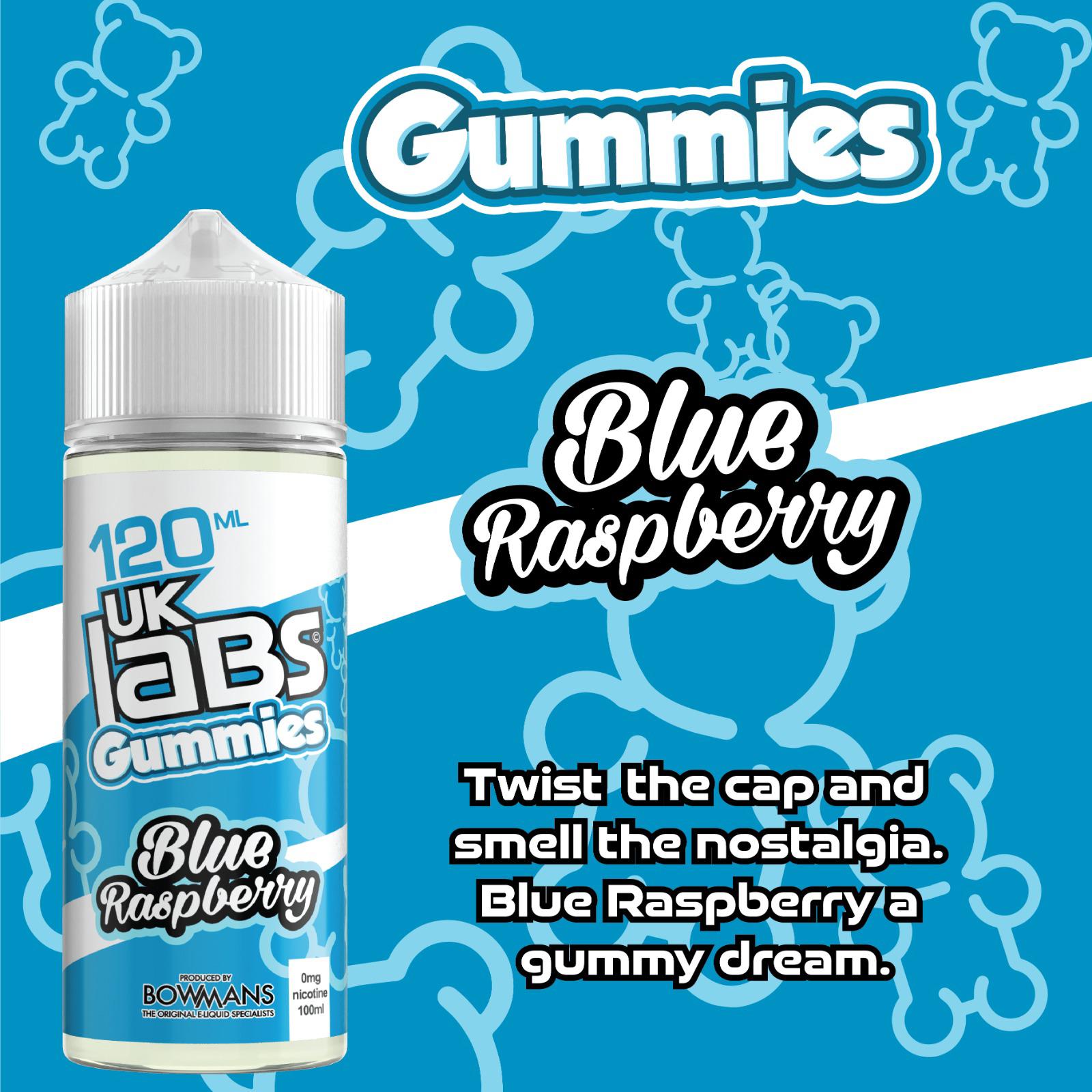 Buy BLUE RASPBERRY GUMMIES 100ML E LIQUID BY UK LABS Online Shopping ...