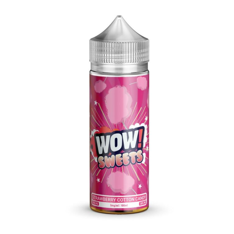 STRAWBERRY COTTON CANDY SWEETS 100ML E LIQUID WOW EXP | UK Vape Store ...