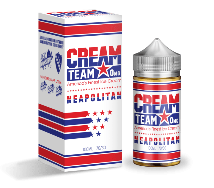 NEAPOLITAN 100ML E-LIQUID CREAM TEAM | UK Vape Store | E-Cig Clouds