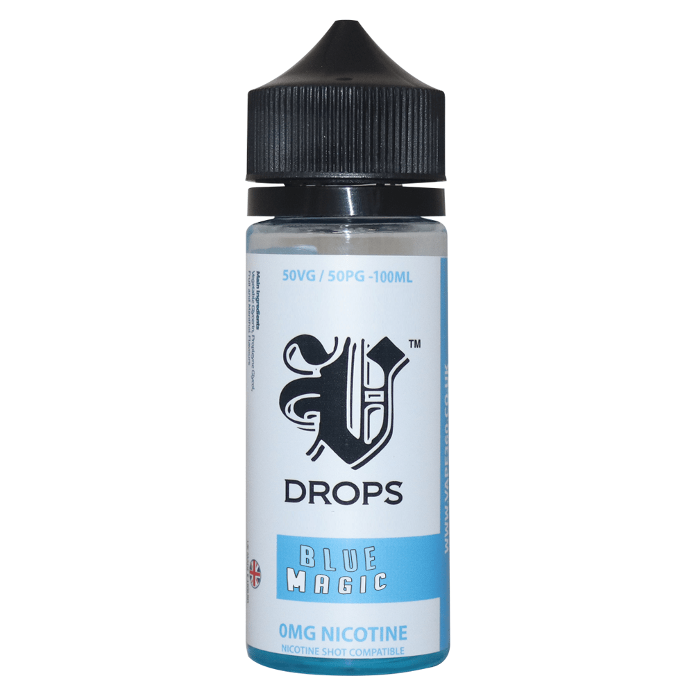 BLUE MAGIC 100ML E LIQUID V DROPS | UK Vape Store | E-Cig Clouds