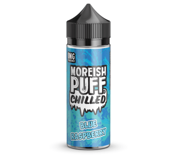 BLUE RASPBERRY CHILLED 100ML E LIQUID MOREISH PUFF | UK Vape Store | E ...