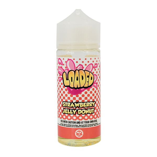 STRAWBERRY JELLY DONUT 100ML E LIQUID LOADED | UK Vape Store | E-Cig Clouds