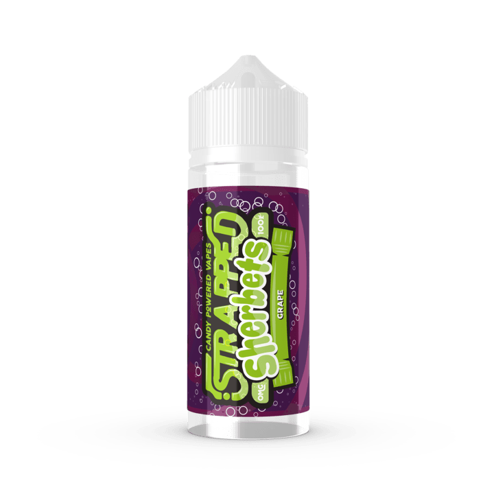 GRAPE (SHERBETS) 100ML E LIQUID BY STRAPPED | UK Vape Store | E-Cig Clouds