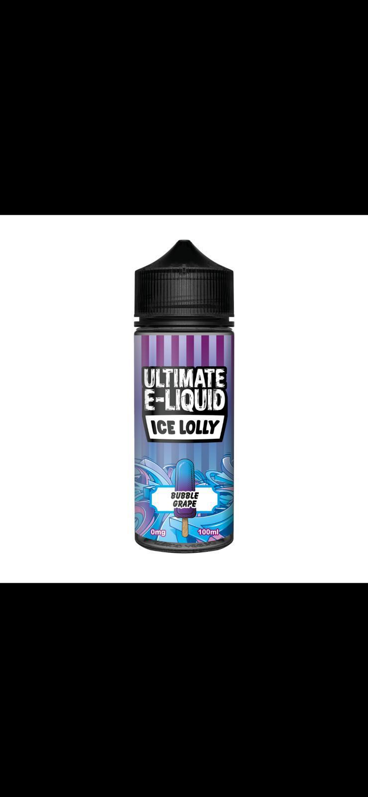 Buy BUBBLE GRAPE (ICE LOLLY) 100ML ULTIMATE E LIQUID - E-Cig Clouds