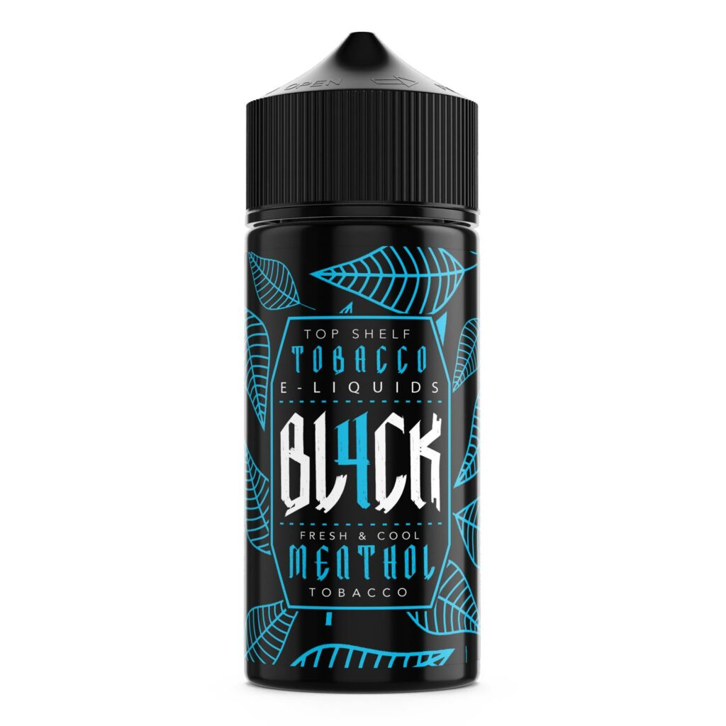 MENTHOL (BL4CK) 100ML E LIQUID TOP SHELF TOBACCO | UK Vape Store | E ...