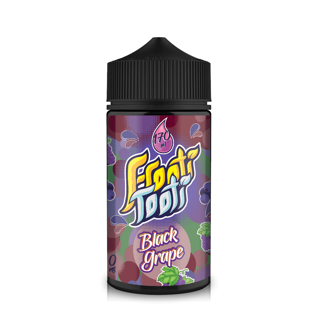 BLACK GRAPE 170ML E-LIQUID BY FROOTI TOOTI | UK Vape Store | E-Cig Clouds