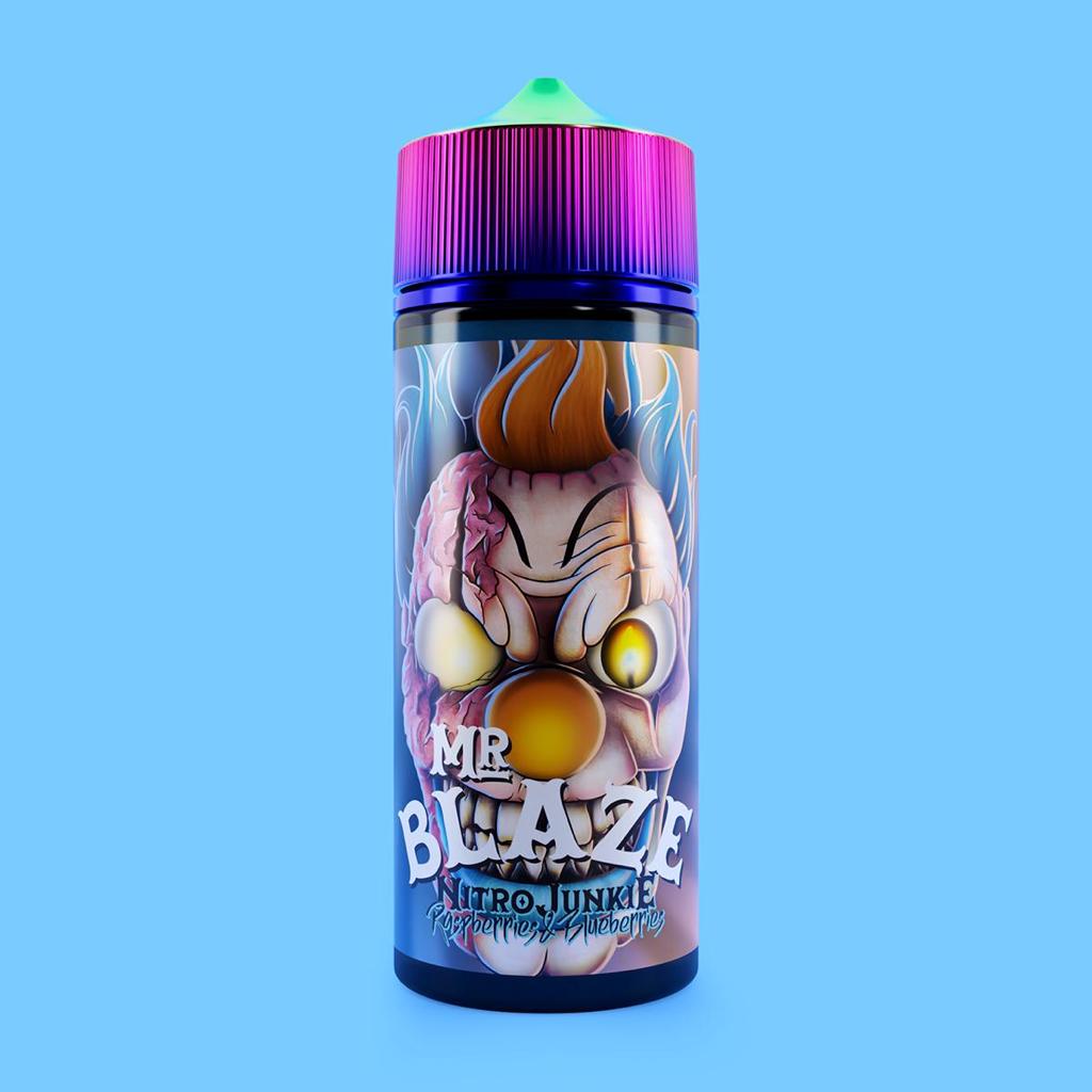 RASPBERRIES & BLUEBERRIES (NITRO JUNKIE) 100ML E LIQUID MR BLAZE | UK ...