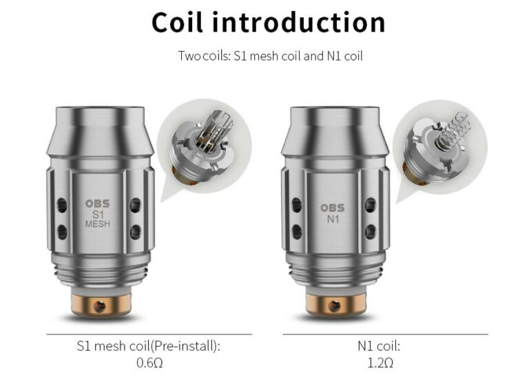 Obs Cube Mini Coils (5 Pack) | E-Cig Clouds