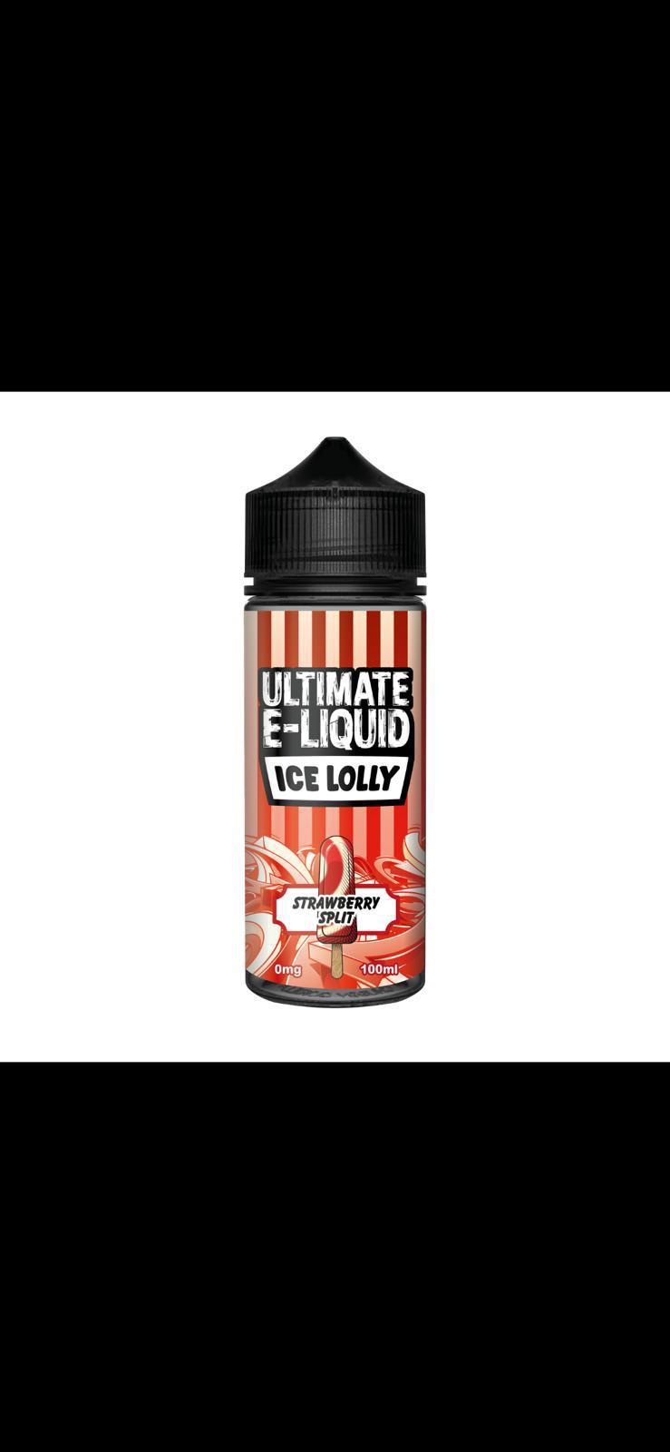 Buy STRAWBERRY SPLIT (ICE LOLLY) 100ML ULTIMATE E LIQUID - E-Cig Clouds