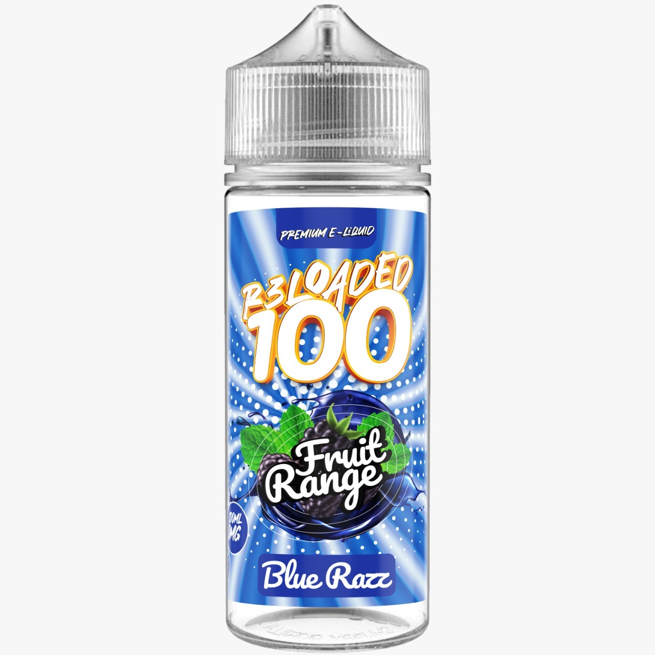 Buy BLUE RAZZ (FRUIT) 100ML E LIQUID RELOADED 100 - E-Cig Clouds