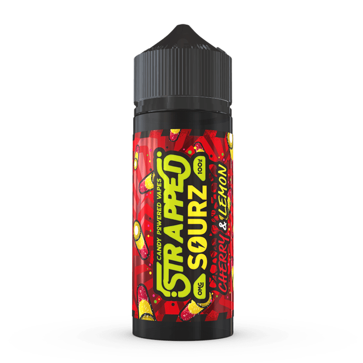 CHERRY & LEMON (SOURZ) 100ML E LIQUID BY STRAPPED | UK Vape Store | E ...