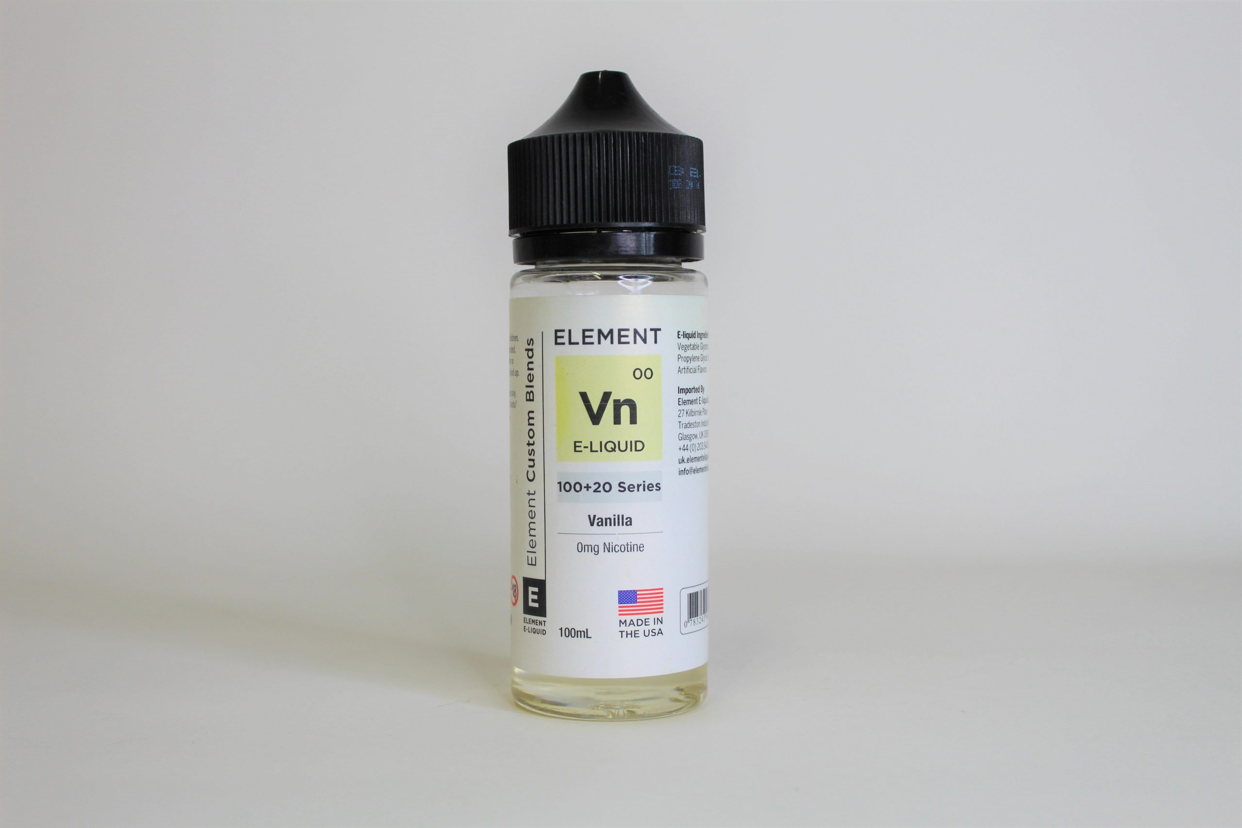 VANILLA 100ML E LIQUID ELEMENT | UK Vape Store | E-Cig Clouds