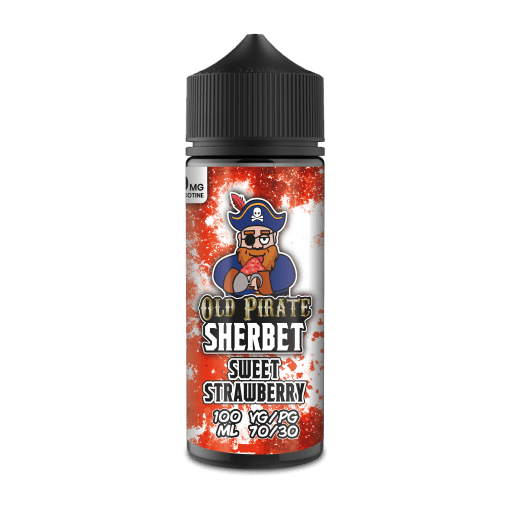 Sweet Strawberry E Liquid 100ml Old Pirate Sherbet Uk Vape Store E