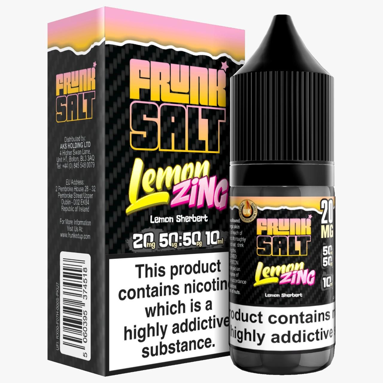 Buy LEMON ZING NIC SALT 10ML FRUNK SALT PACK OF 5 Online Shopping - E ...