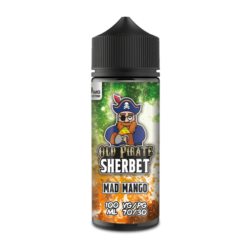 MAD MANGO E-LIQUID 100ML OLD PIRATE SHERBET | UK Vape Store | E-Cig Clouds