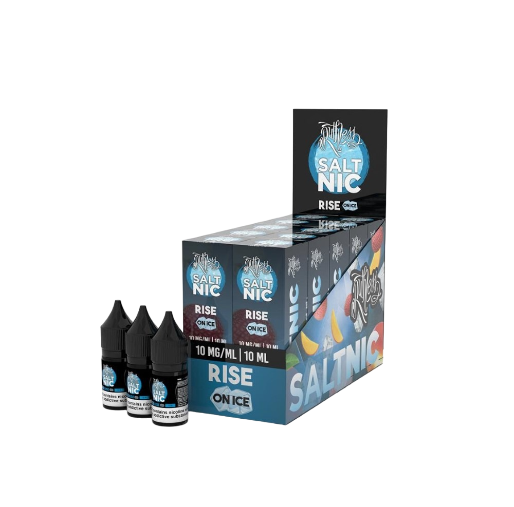 RISE ON ICE NIC SALT 10ML RUTHLESS | UK Vape Store | E-Cig Clouds