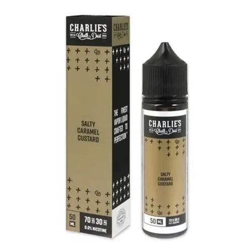 SALTY CARAMEL CUSTARD 50ML E LIQUID CHARLIES CHALK DUST | UK Vape Store ...