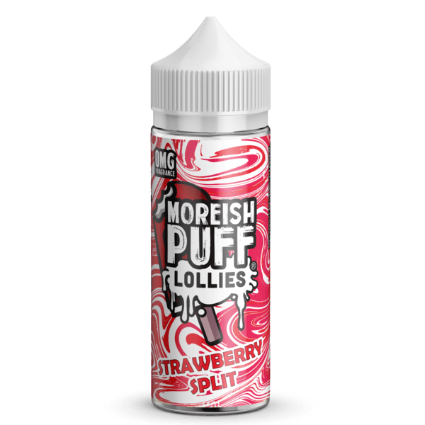 STRAWBERRY SPLIT LOLLIES 100ML E LIQUID MOREISH PUFF | UK Vape Store ...