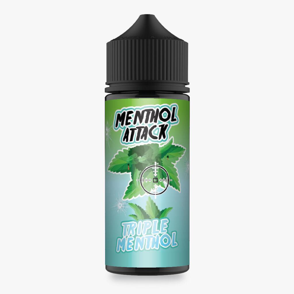 TRIPLE MENTHOL 100ML E LIQUID MENTHOL ATTACK | UK Vape Store | E-Cig Clouds
