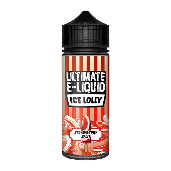 STRAWBERRY SPLIT ICE LOLLY 100ML ULTIMATE E LIQUID | UK Vape Store | E ...