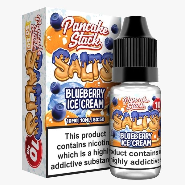 Buy BLUEBERRY ICE CREAM 10ML NIC SALT PANCAKE STACK PACK OF 5 - E-Cig ...
