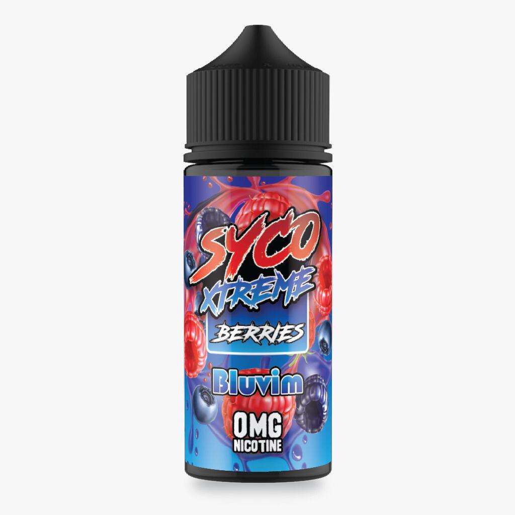 BLUVIM (BERRIES) E LIQUID 100ML SYCO XTREME | UK Vape Store | E-Cig Clouds