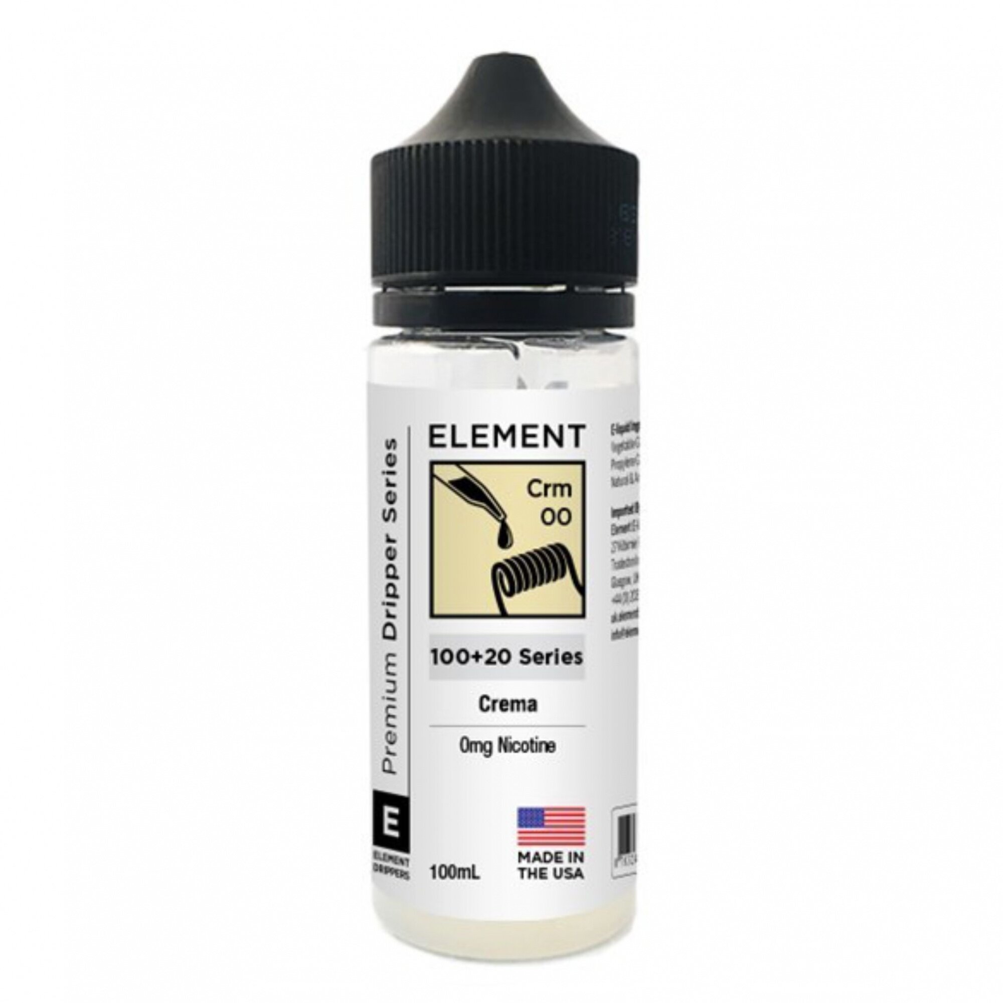 CREMA 100ML E LIQUID ELEMENT | UK Vape Store | E-Cig Clouds