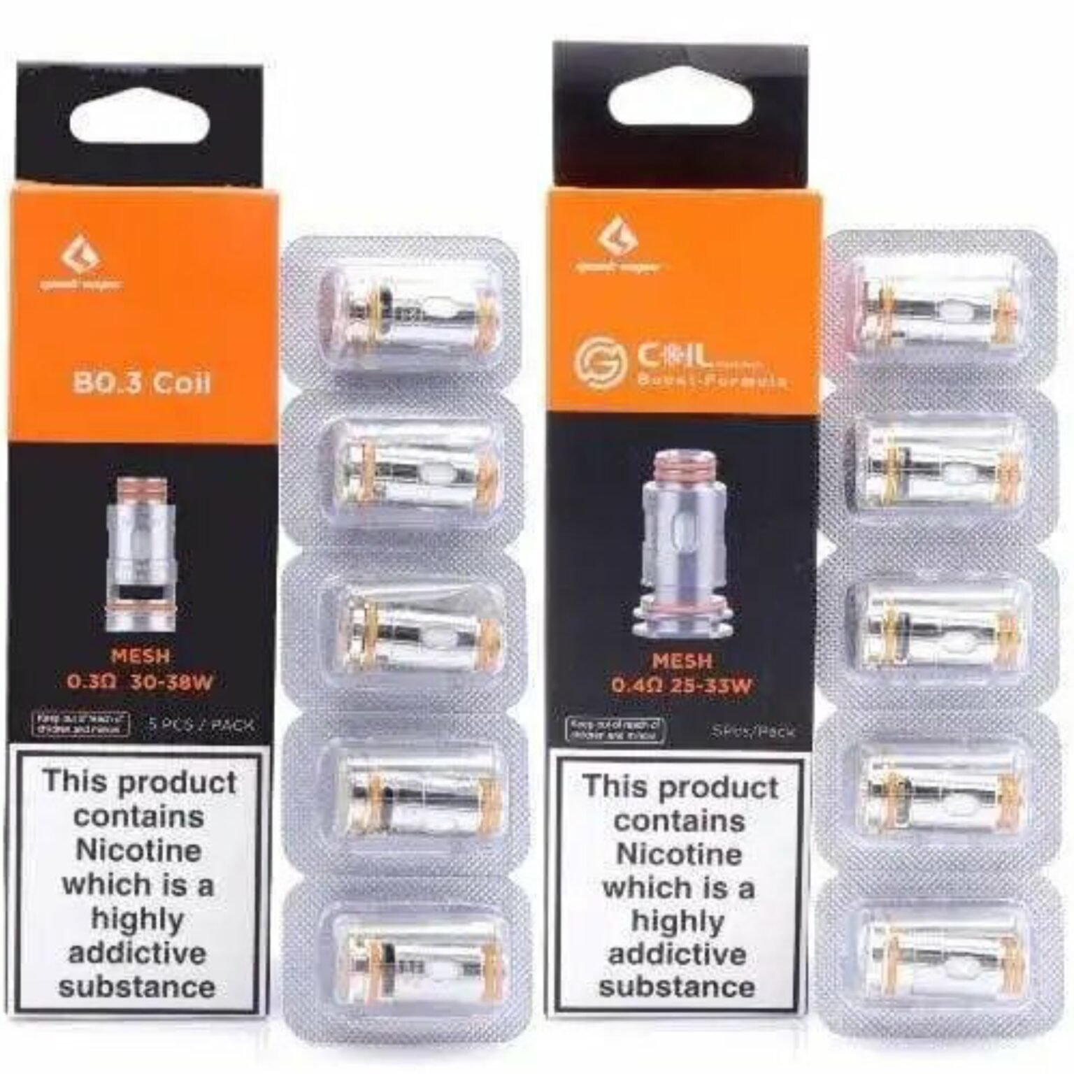 GEEKVAPE B SERIES REPLACEMENT COILS (5 PACK) | UK Vape Store | E-Cig Clouds