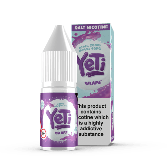GRAPE 10ML NIC SALT YETI | UK Vape Store | E-Cig Clouds