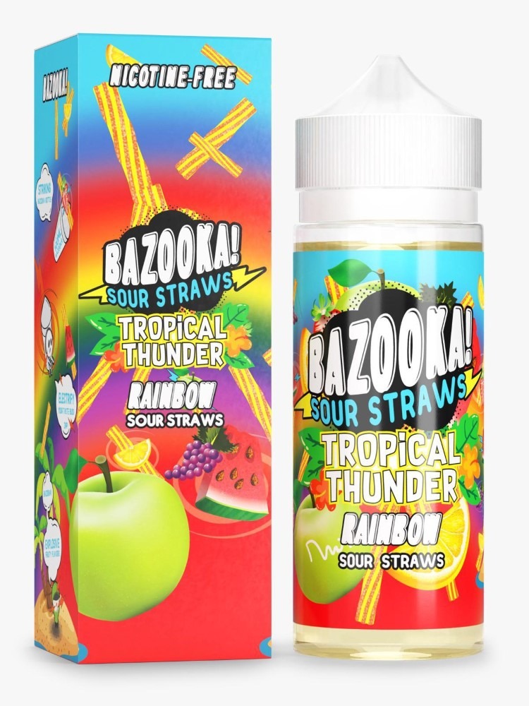 Buy RAINBOW SOUR STRAWS 100ML E LIQUID BAZOOKA Online Shopping - E-Cig ...