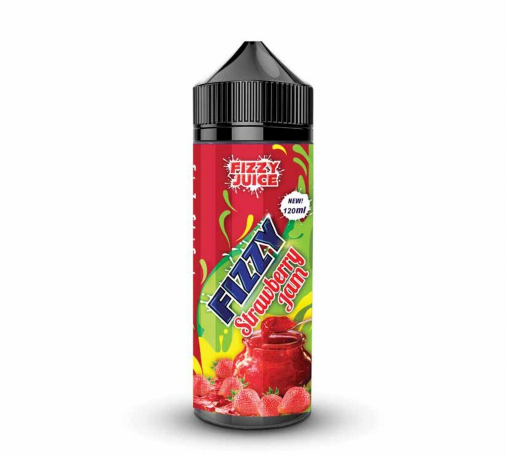 STRAWBERRY JAM 100ML E LIQUID FIZZY JUICE | UK Vape Store | E-Cig Clouds