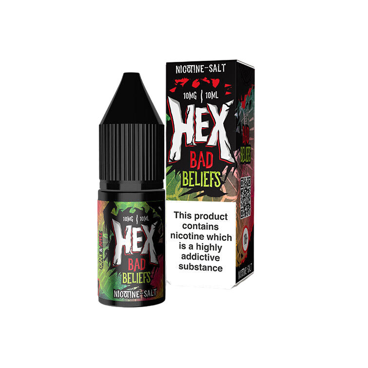 BAD BELIEFS 10ML NIC SALT HEX | UK Vape Store | E-Cig Clouds
