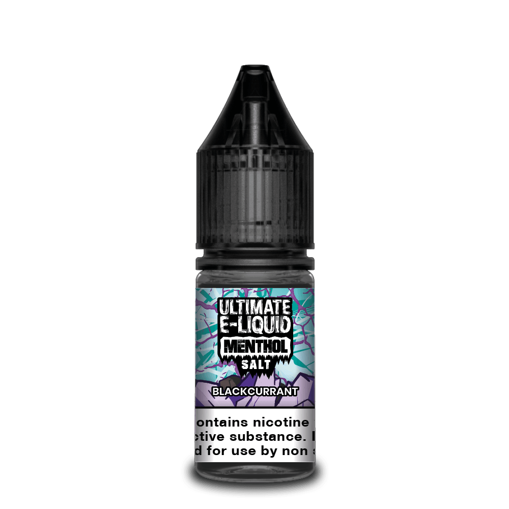 BLACKCURRANT MENTHOL 10ML NIC SALT ULTIMATE E LIQUID PACK OF 10 | UK ...