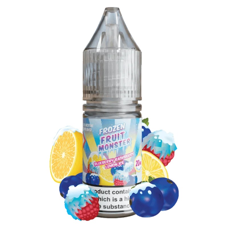 BLUEBERRY RASPBERRY LEMON ICE 10ML NIC SALT FROZEN FRUIT MONSTER EXP ...