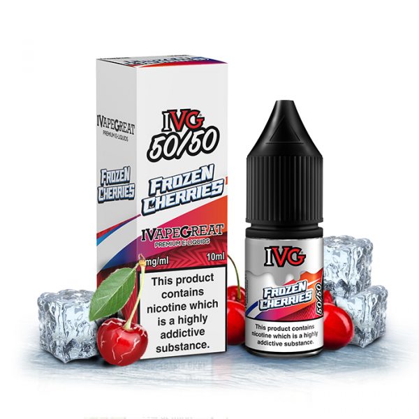 Buy FROZEN CHERRIES 10ML E LIQUID 50/50 IVG PACK OF 10 - E-Cig Clouds