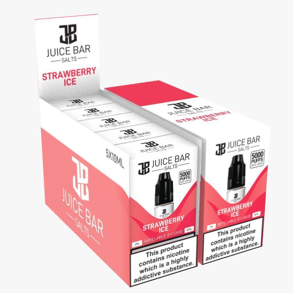 Buy STRAWBERRY ICE 10ML NIC SALT JUICE BAR PACK OF 5 Online Shopping ...