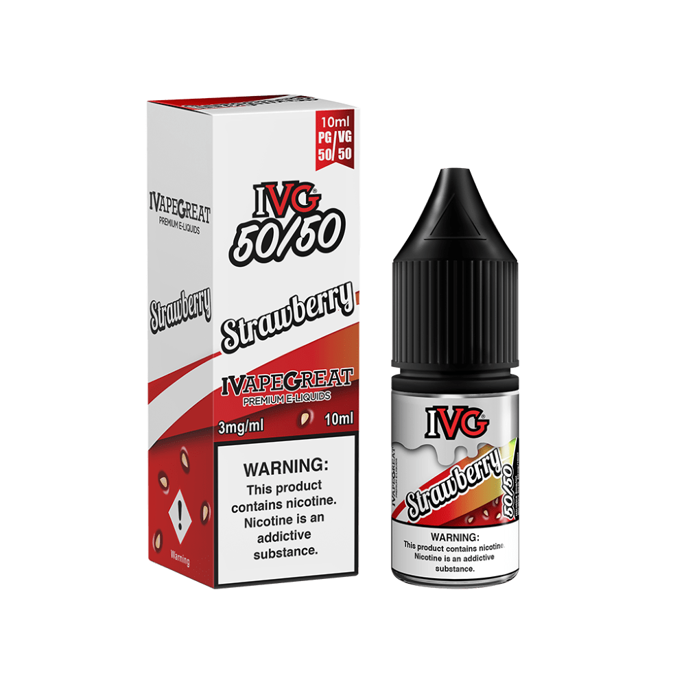 STRAWBERRY 10ML E LIQUID 50/50 IVG PACK OF 10 | UK Vape Store | E-Cig ...