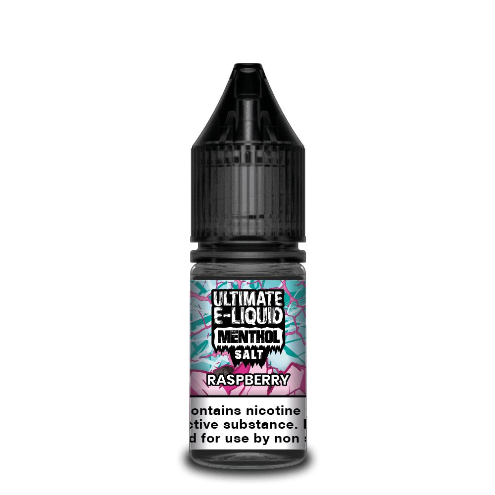 RASPBERRY MENTHOL 10ML NIC SALT ULTIMATE E LIQUID PACK OF 10 | UK Vape Store | E-Cig Clouds