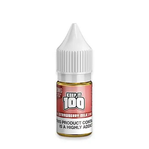 STRAWBERRY MILK 10ML NIC SALT KEEP IT 100 | UK Vape Store | E-Cig Clouds