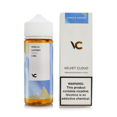 VANILLA CUSTARD 100ML E LIQUID VELVET CLOUD | UK Vape Store | E-Cig Clouds