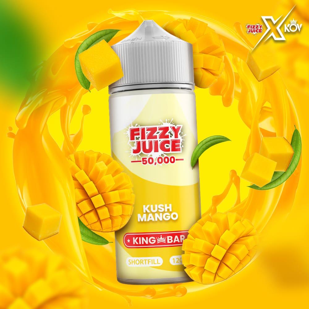 Buy KUSH MANGO 100ML E LIQUID FIZZY JUICE 50000 - E-Cig Clouds
