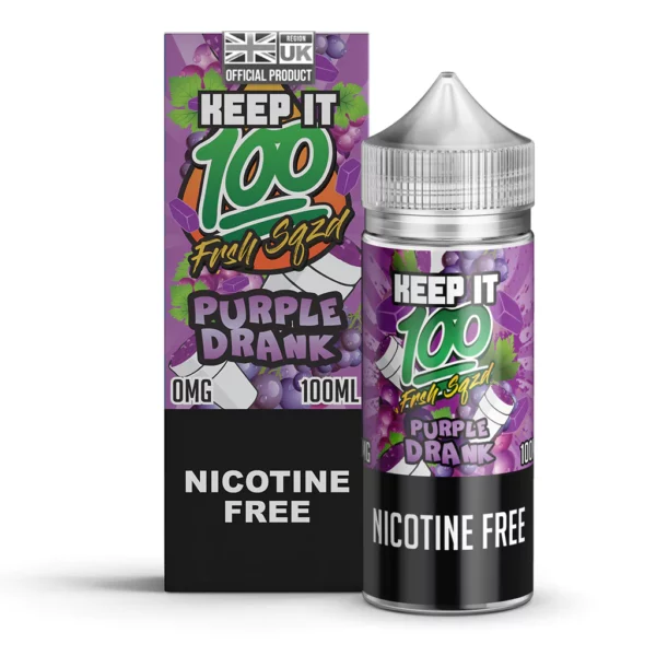 PURPLE DRANK 100ML E-LIQUID KEEP IT 100 | UK Vape Store | E-Cig Clouds