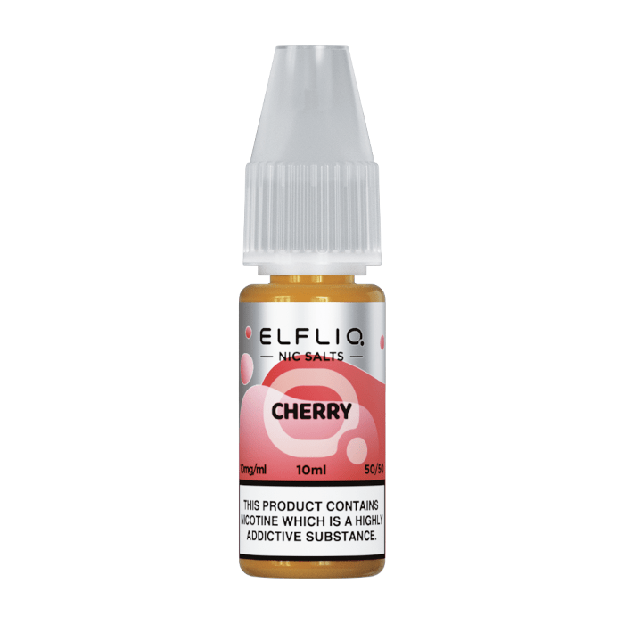 CHERRY 10ML NIC SALT ELFLIQ BY ELFBAR | UK Vape Store | E-Cig Clouds