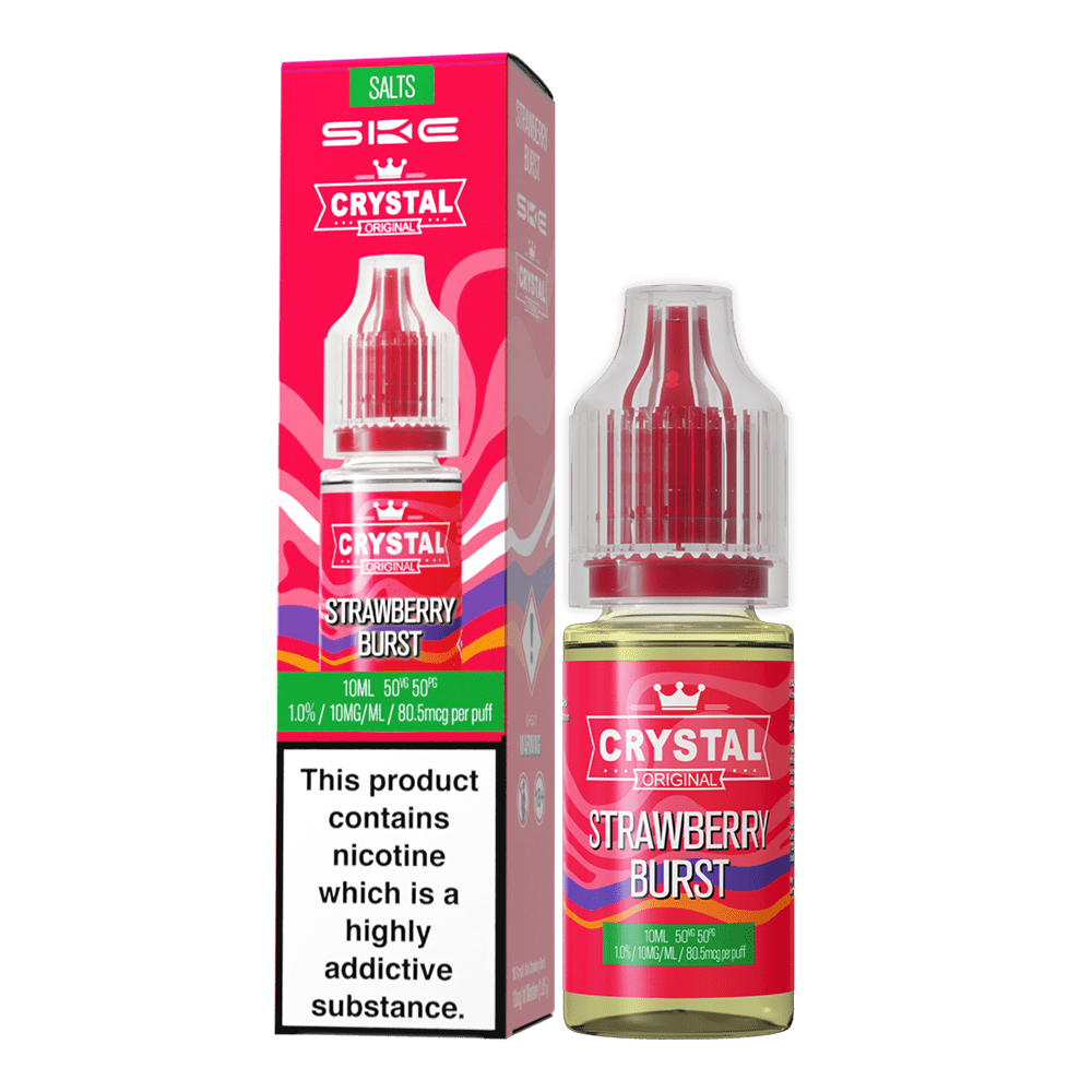 STRAWBERRY BURST 10ML NIC SALT SKE CRYSTAL ORIGINAL | UK Vape Store | E ...