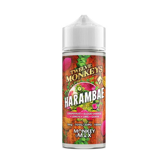 HARAMBAE 100ML E LIQUID TWELVE MONKEYS | UK Vape Store | E-Cig Clouds