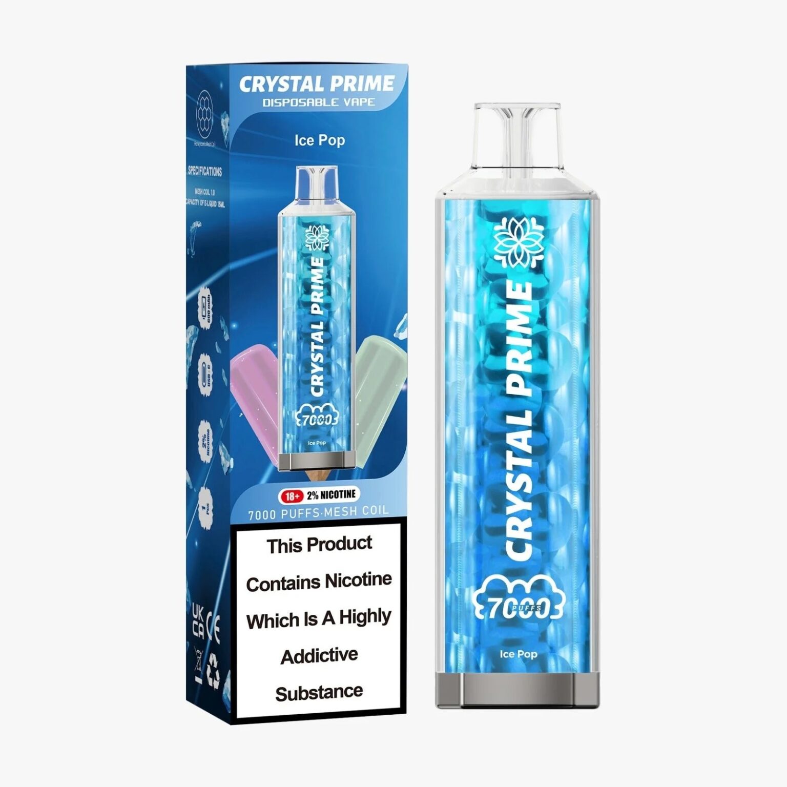 Crystal Prime 7000 Disposable Pod Device 20mg Uk Vape Store E Cig
