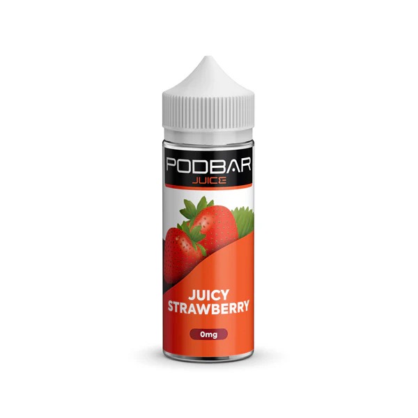 JUICY STRAWBERRY 100ML E LIQUID 50/50 PODBAR JUICE BY KINGSTON | UK ...